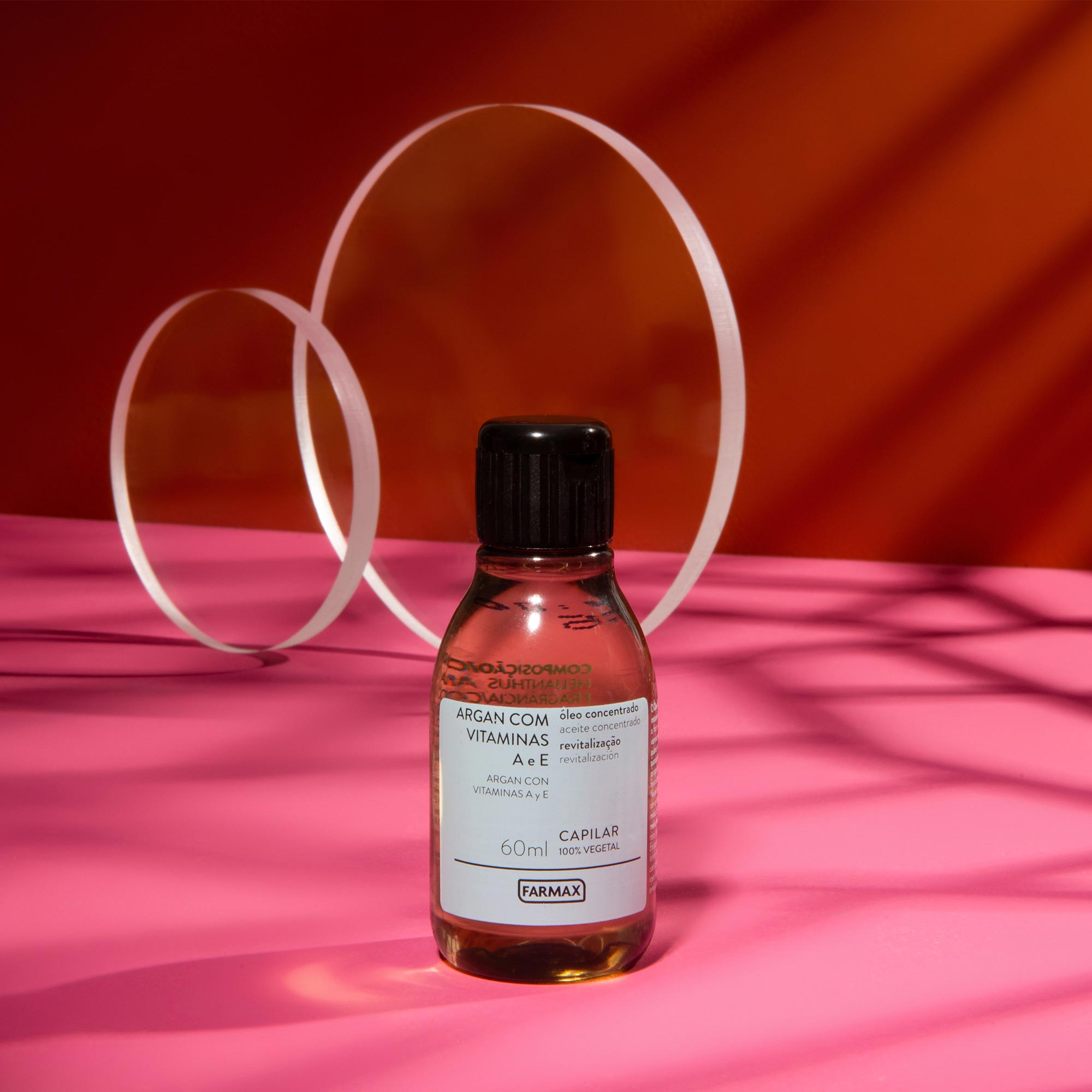 OLEO CAPILAR CONCENTRADO ARGAN + VIT. AE FARMAX 60ML - Farmax