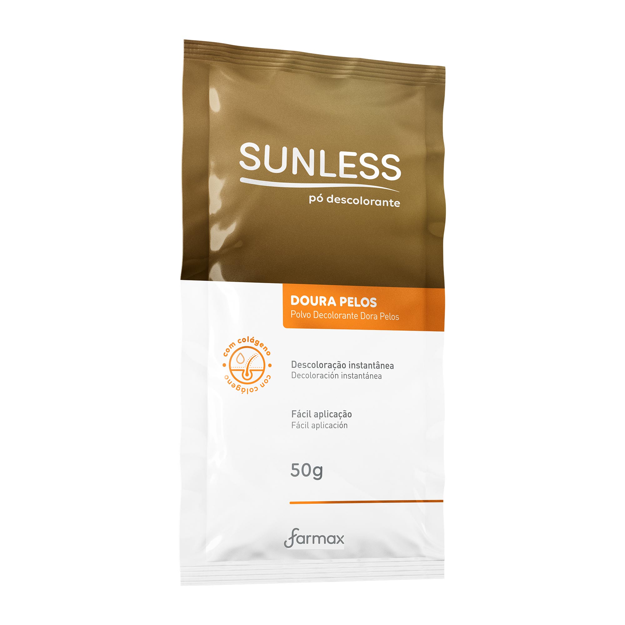 PO DESCOLORANTE DOURA PELOS SUNLESS 50G - Farmax